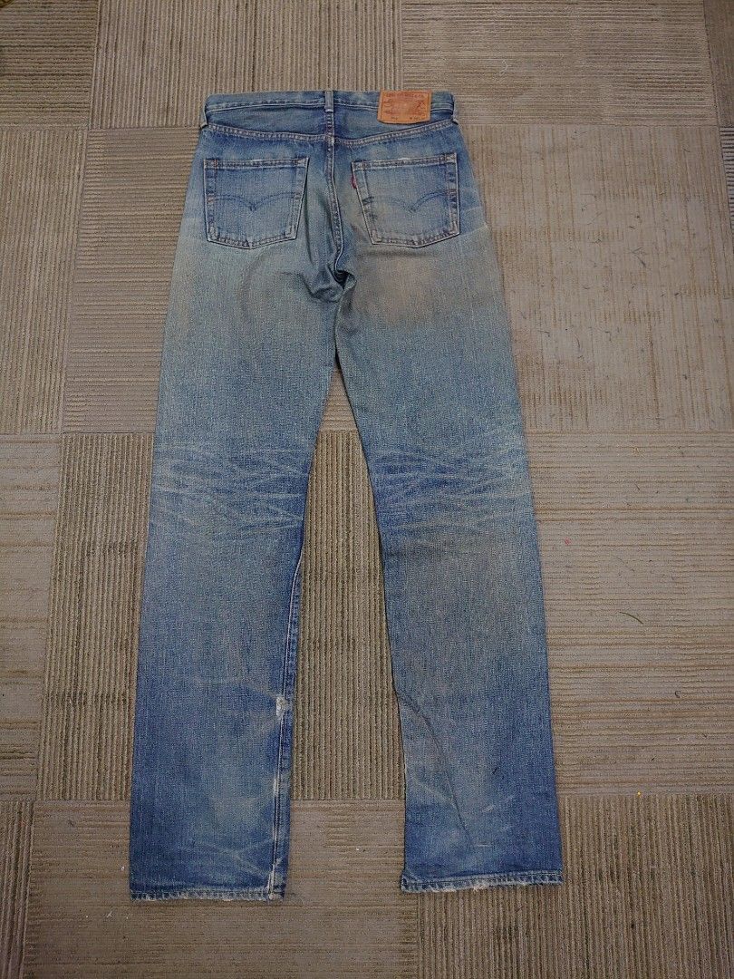 Vintage Levis 502 big E selvedge denim saiz 30, Men's Fashion, Bottoms, Jeans on Carousell