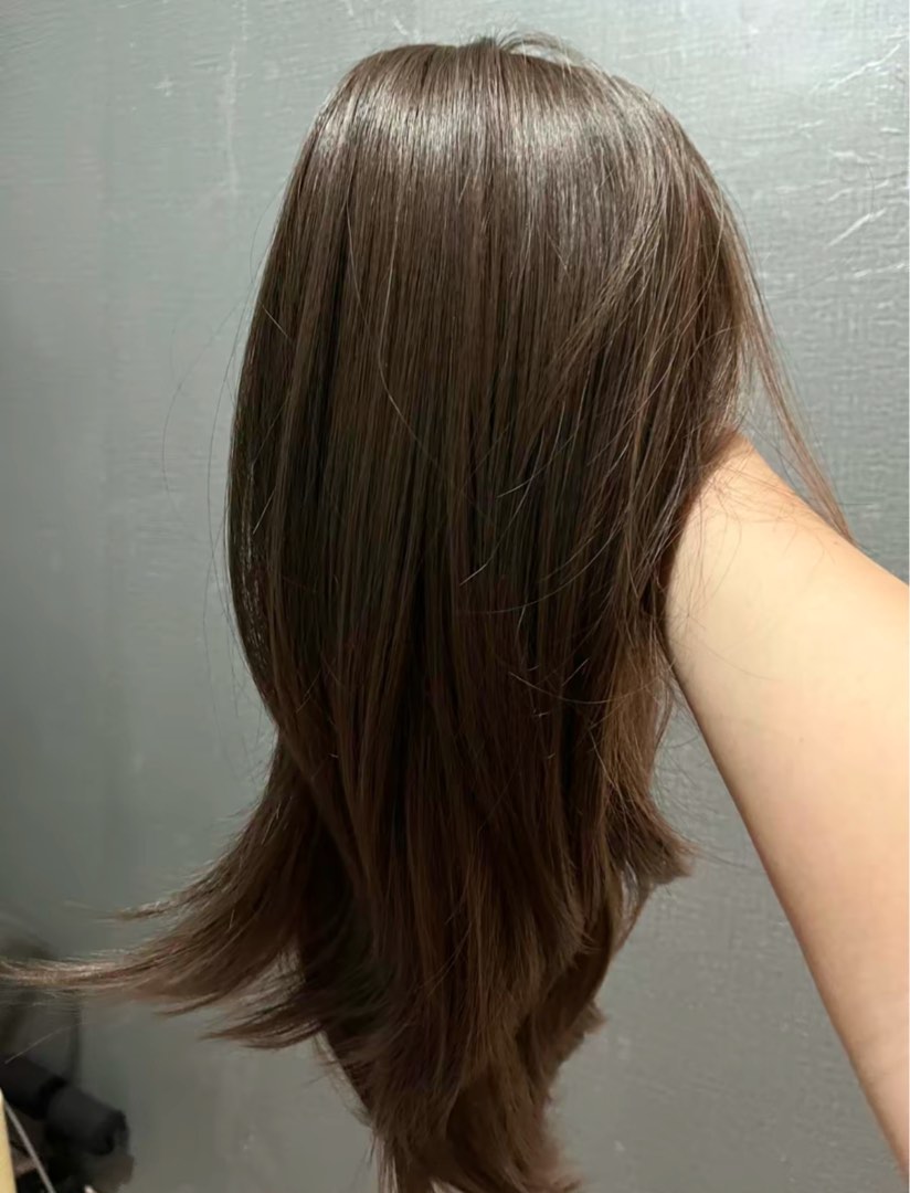 wig milktea ash SUPER GANDA, Women's Fashion, Watches & Accessories ...