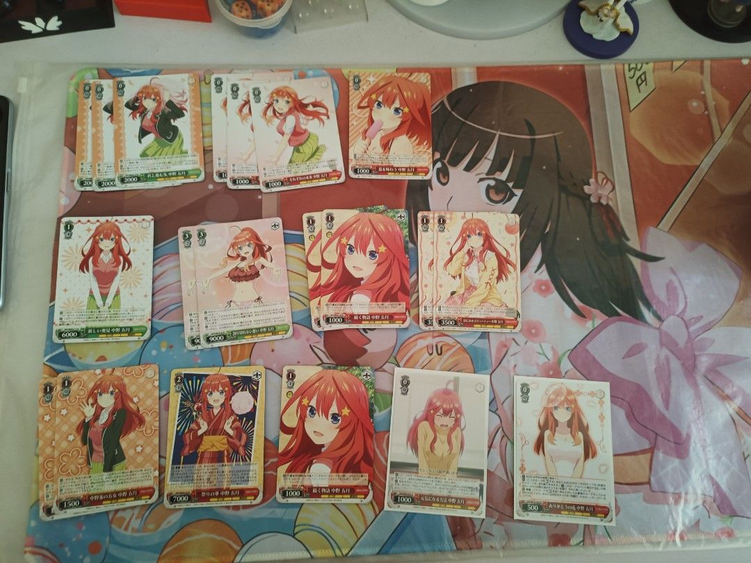 wts weiss schwarz ws gotoubun no hanayome itsuki deck with alot foil, Hobbies & Toys ...
