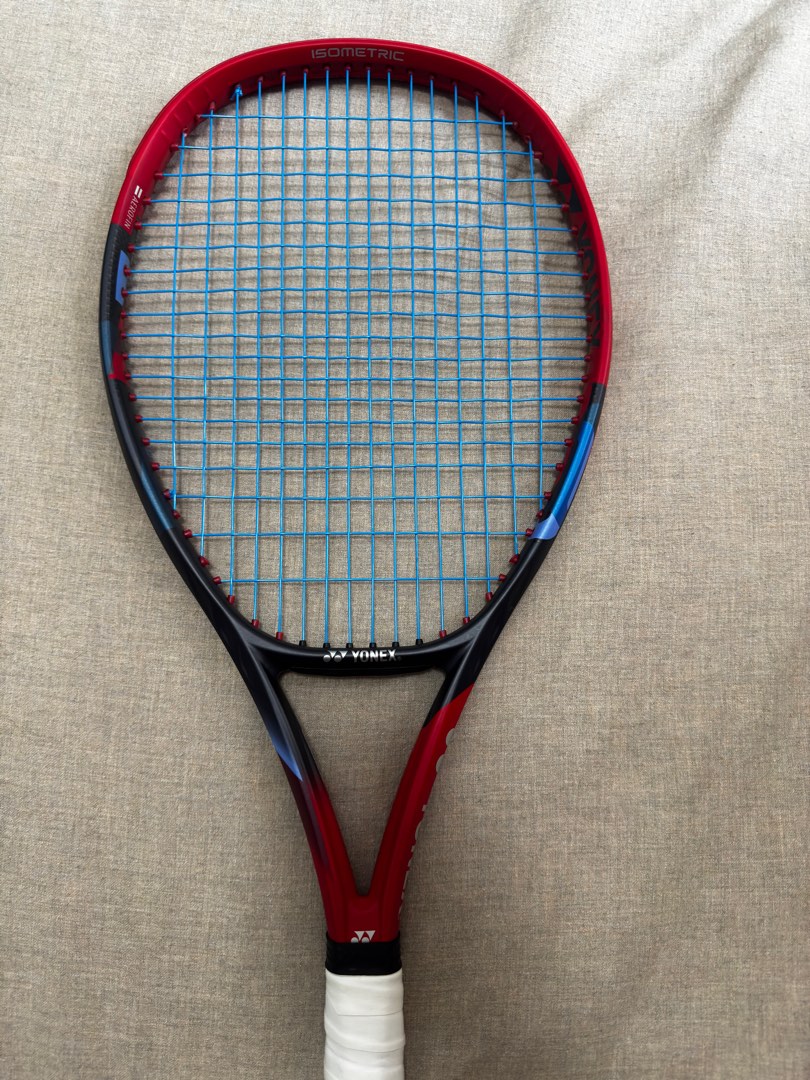 Yonex Vcore 100 2023 Red version L2 grip size tennis racket , Sports ...