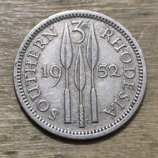 1947 Southern Rhodesia King George VI 3 Pence Coin, Hobbies & Toys ...