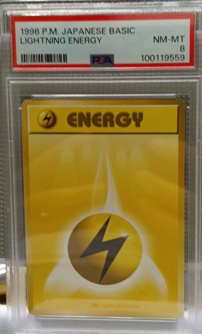 1996 Pocket Monster pokemon Japanese basic lightning energy PSA 8, Hobbies & Toys, Toys & Games ...