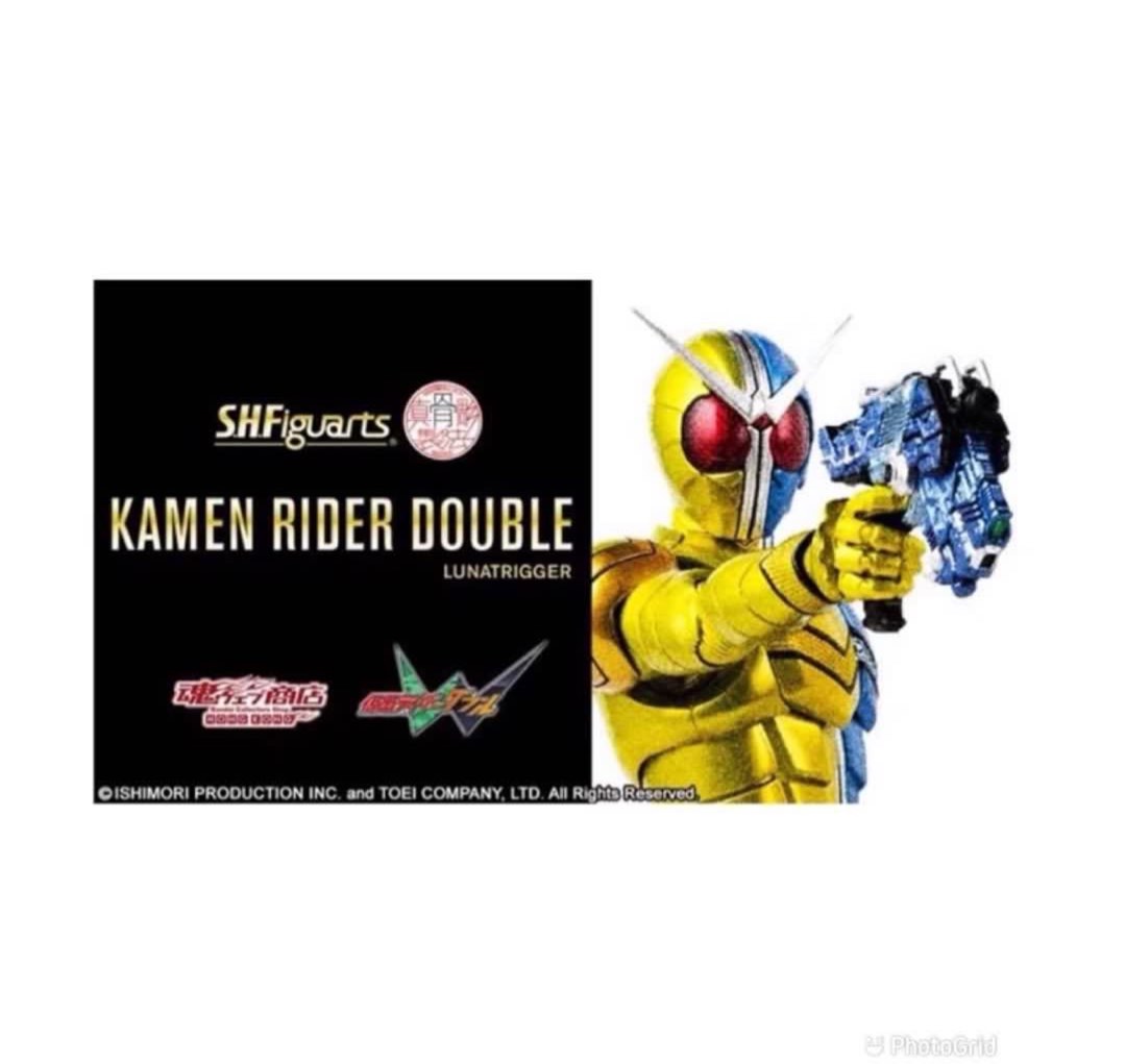 屯門站交收 日版 全新啡未開 lunatrigger shf kamen rider w double luna trigger 真骨彫 幪面 ...
