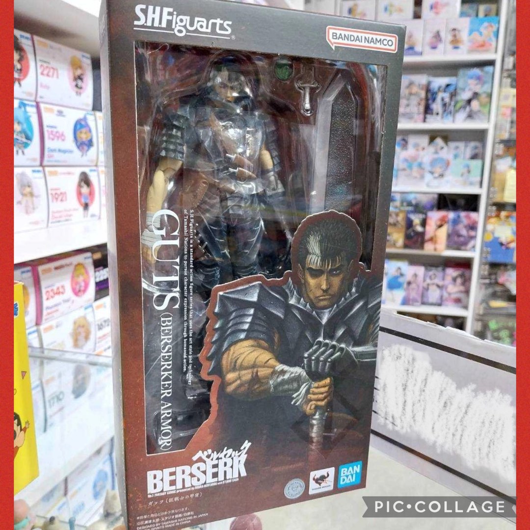 再販 全新 S.H.FIGUARTS SHF GUTS BERSERKER ARMOR 烙印戰士 烙印勇士 劍風傳奇 格斯, 興趣及遊戲 ...