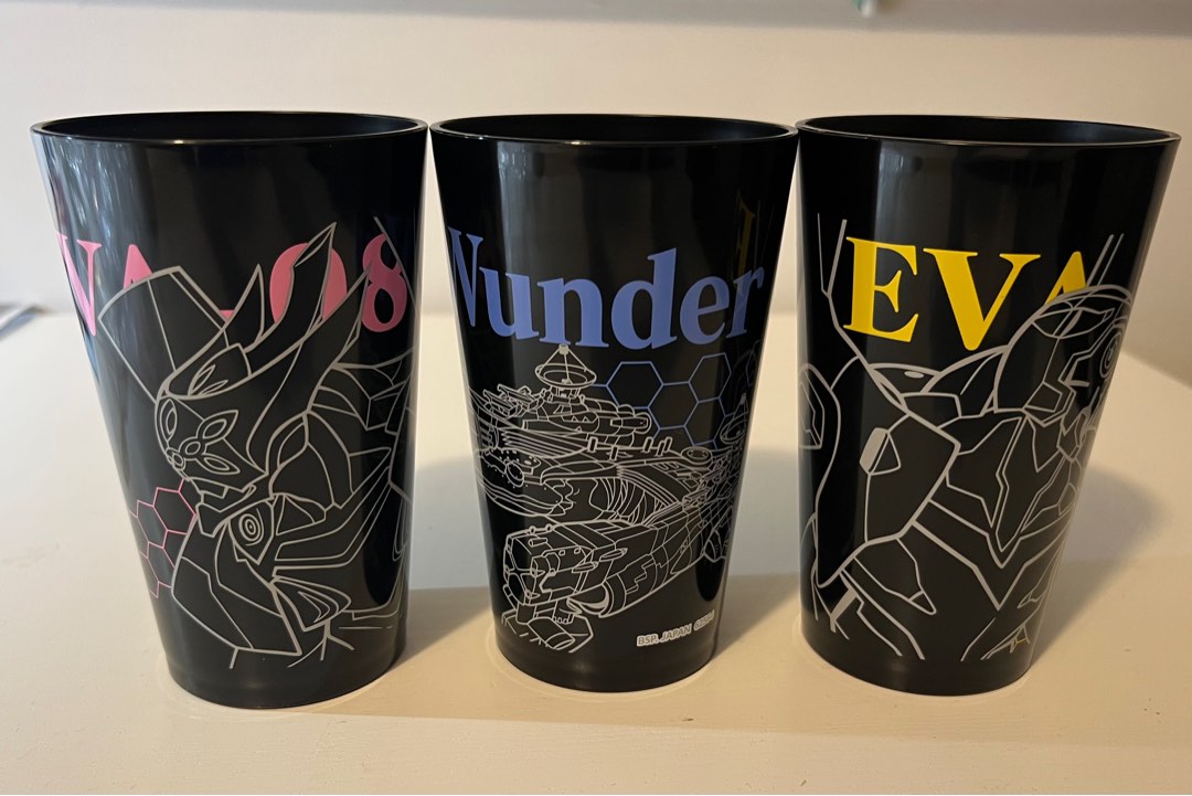福音戰士紀念膠杯 Evangelion (EVA) cup, 其他, 其他 - Carousell