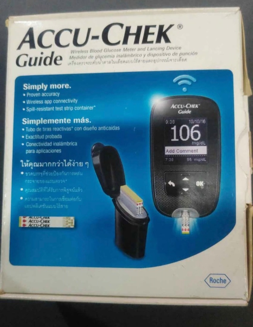 Accu-check Guide wireless blood glucose meter and lancing device ...