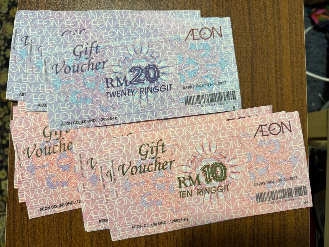 AEON Voucher Until 2027, Tickets & Vouchers, Vouchers on Carousell