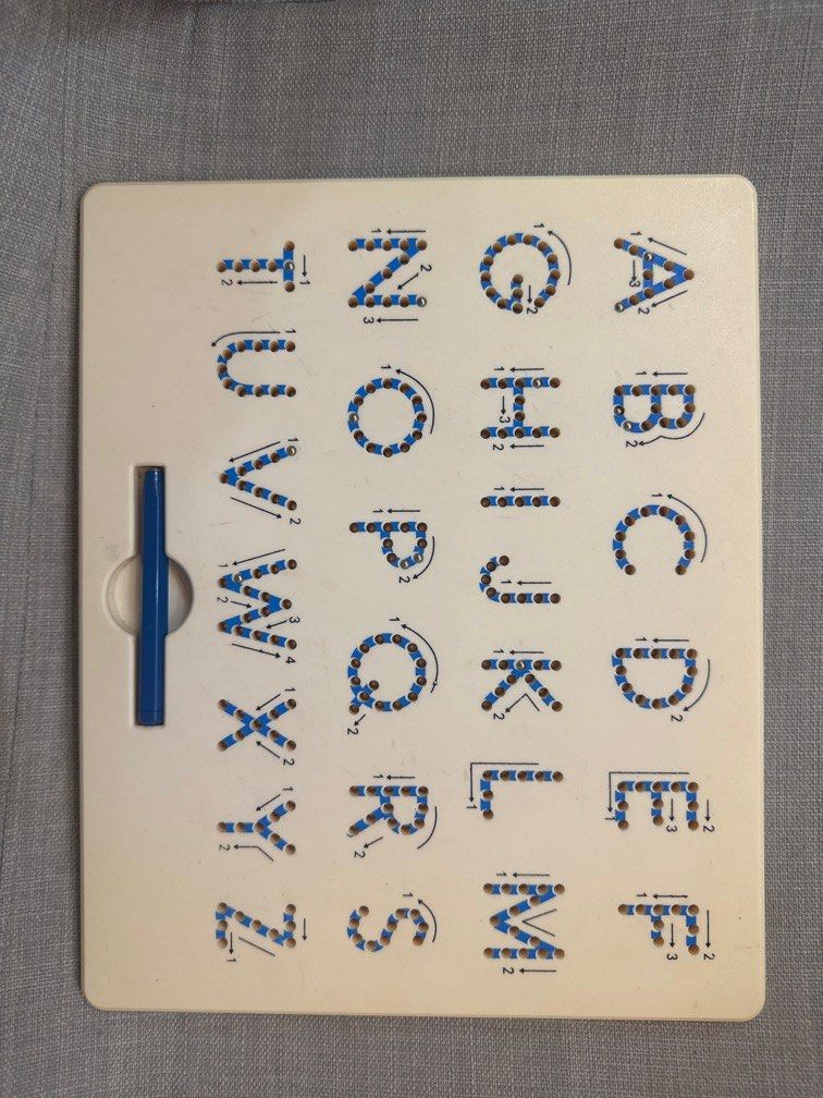 Alphabet A to Z Capital Letters Magnetic Beads Ball Drawing Board Pad ...