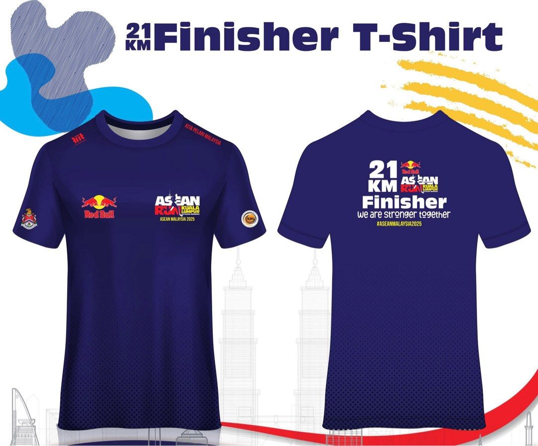 Asean Run 2025 Event tee and Finisher Tee, Men's Fashion, Activewear on ...