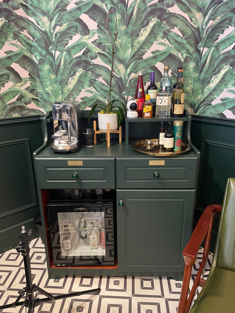 Bar counter only + fridge included, Furniture & Home Living, Furniture ...
