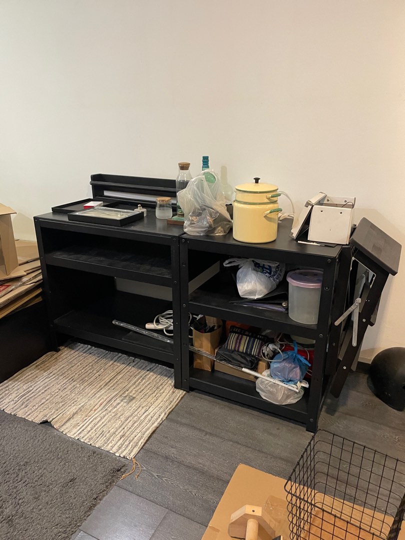 Bror work bench + Bror shelves, Furniture & Home Living, Furniture ...