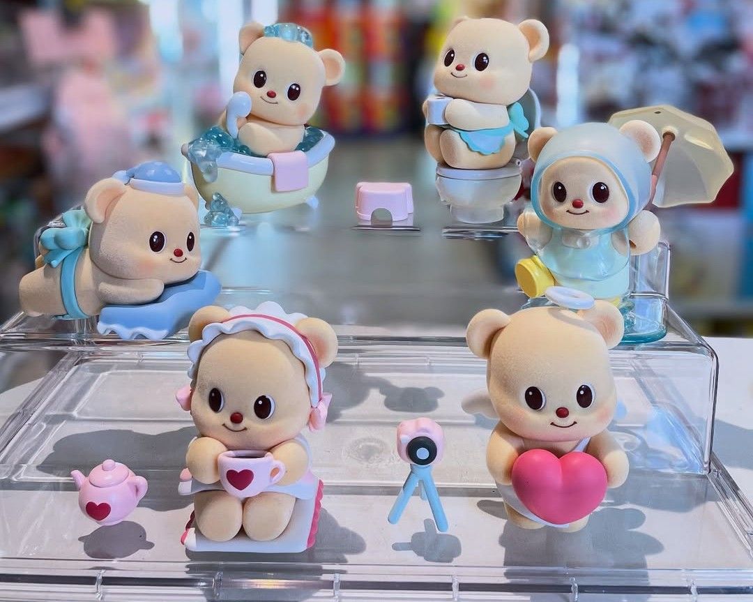 BUTTERBEAR Leisure Time blind box series (full displayed set of 6) READ ...