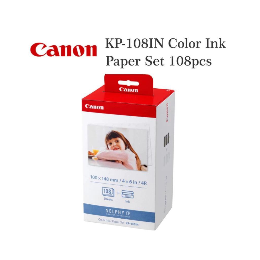 Canon KP-108IN Color Ink Paper Set 108pcs, Photography, Photography ...