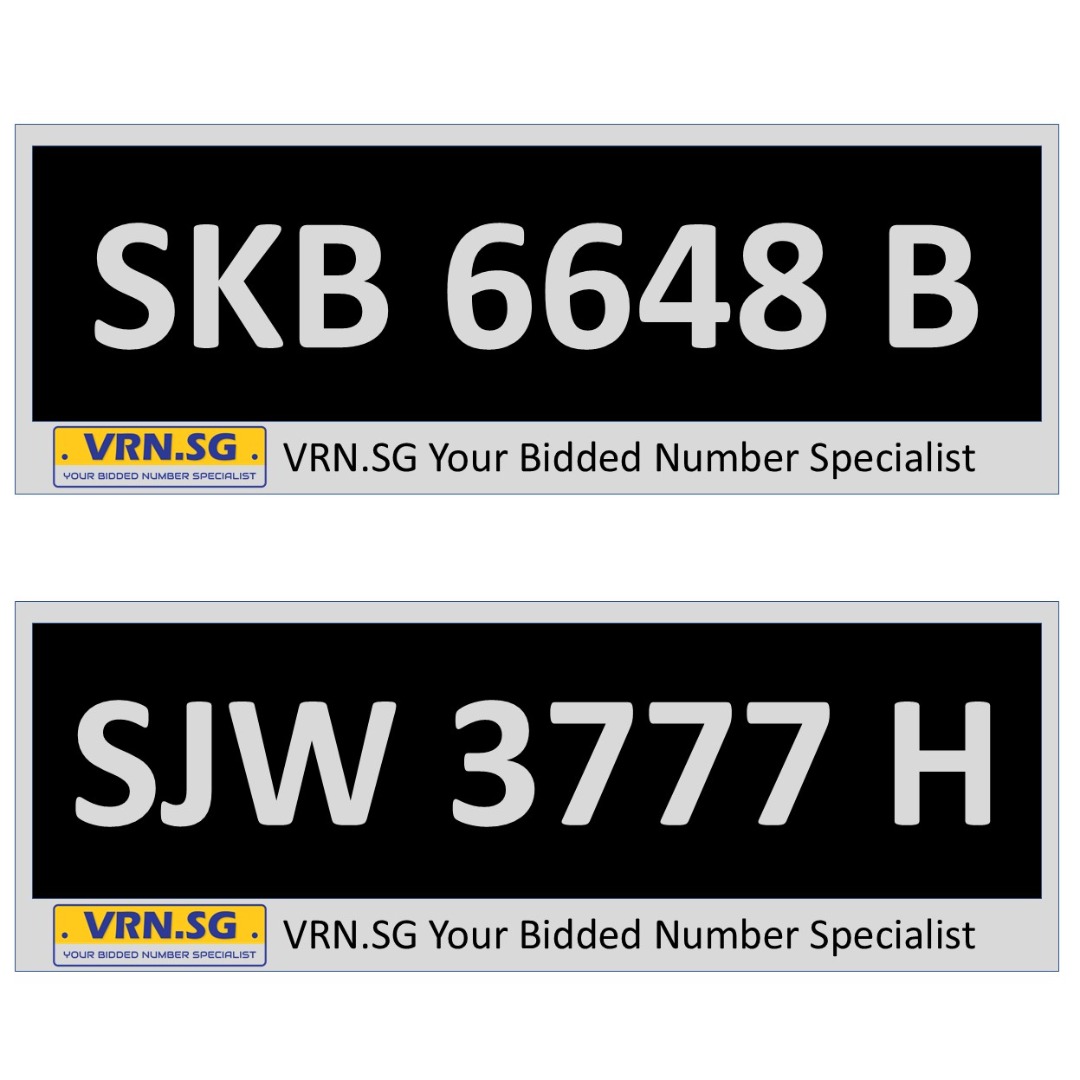 Car Number Plate for Sale: SKB 6648 B , SJW 3777 H , Car Accessories ...