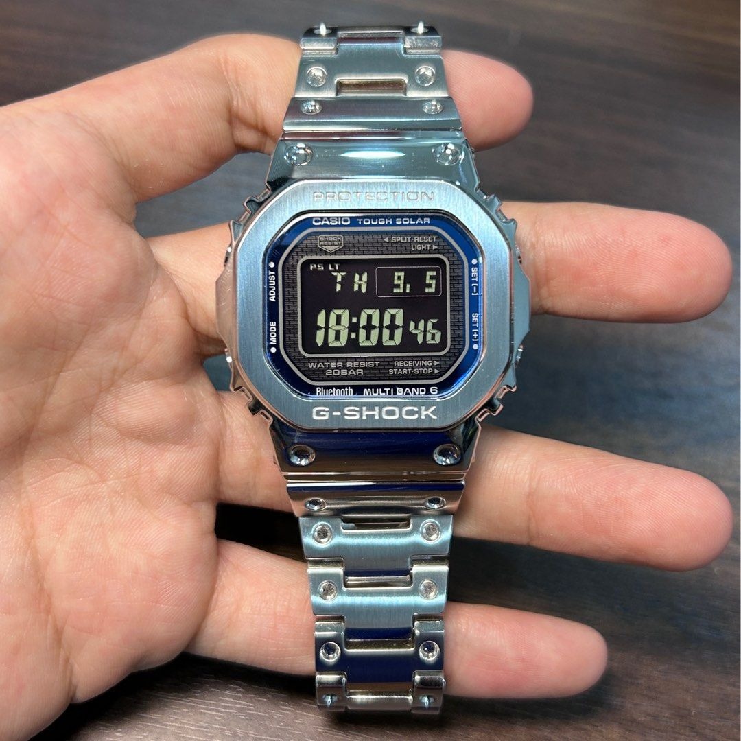 Casio G-Shock GMW-B5000-2JF Full Metal Square Men Watch (Japan Set ...