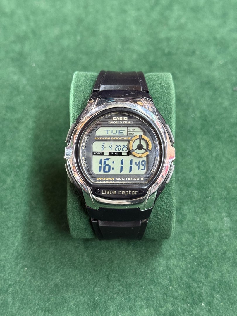 Casio Wave Ceptor Digital Watch, Men's Fashion, Watches & Accessories ...