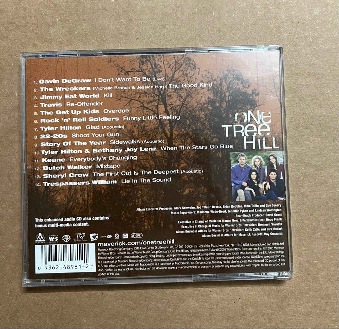 CD One Tree Hill music from tv series keane travis britpop x cassette ...