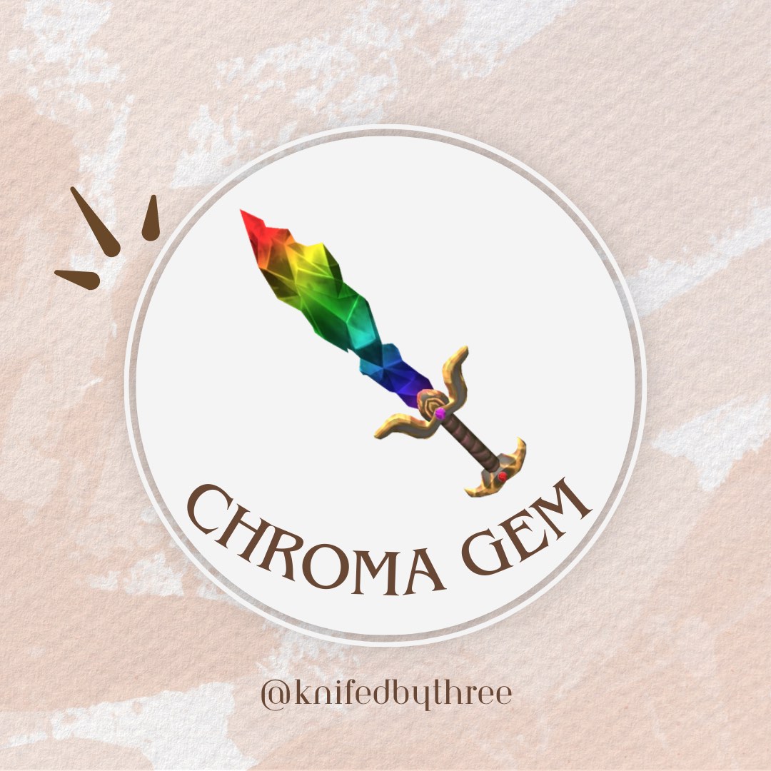 CHROMA GEMSTONE ROBLOX MM2, Video Gaming, Gaming Accessories, In-Game ...