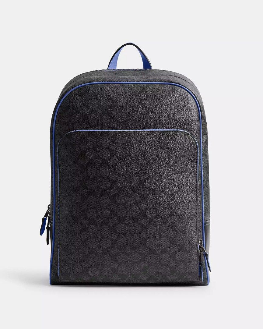 Coach Gotham Backpack (Charcoal/Blueberry) RARE & LIMITED (black/blue ...