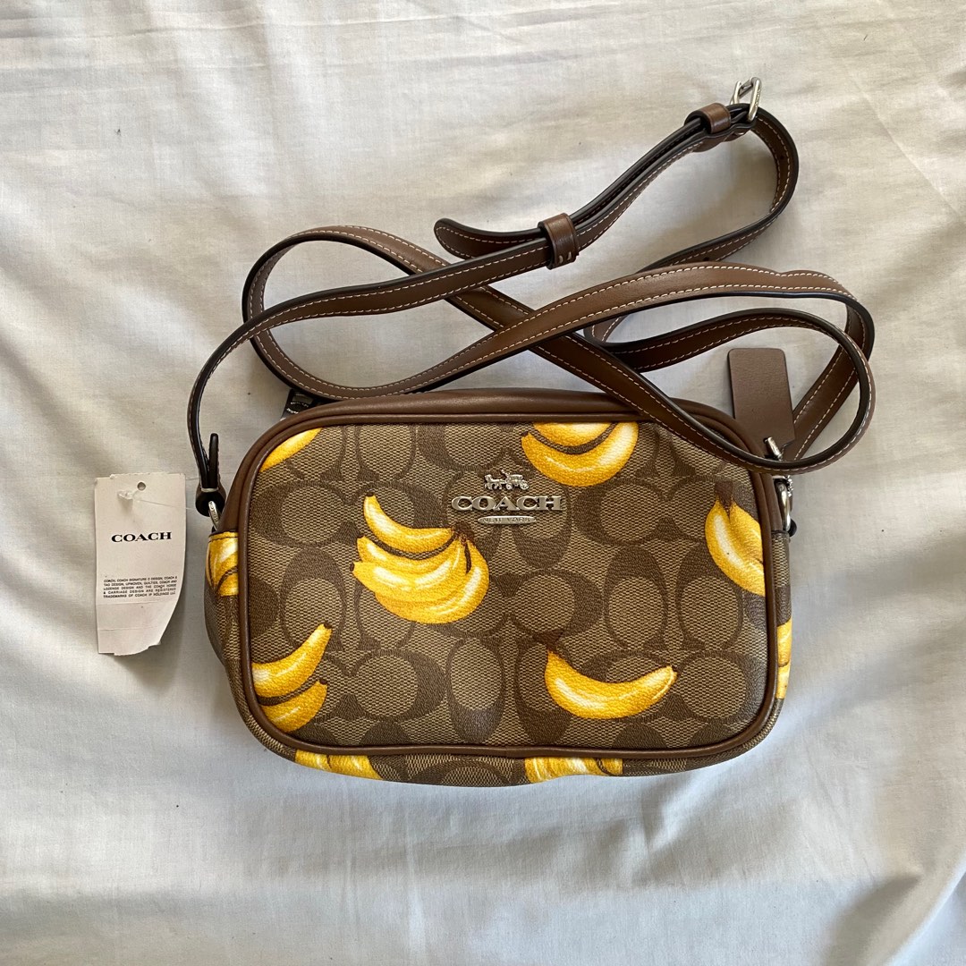 COACH mini jaime banana shoulder bag, Women's Fashion, Bags & Wallets ...