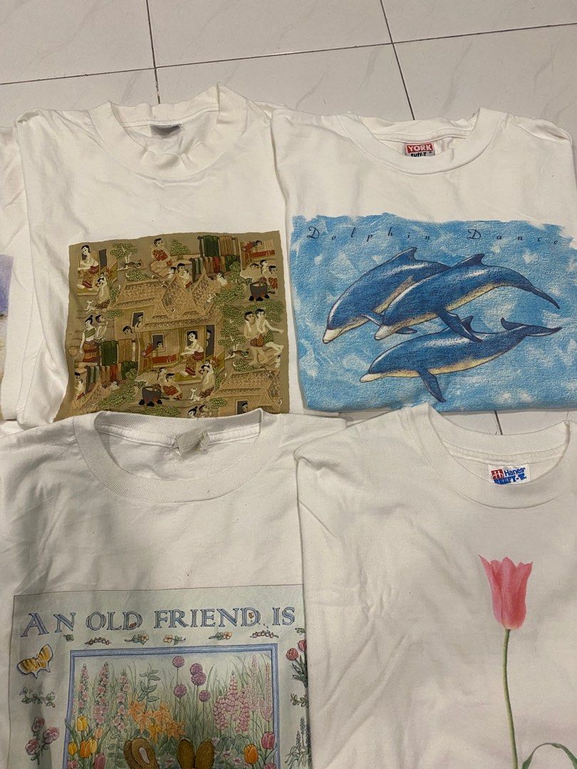 Combo Vintage Art (14 Helai), Men's Fashion, Tops & Sets, Tshirts ...