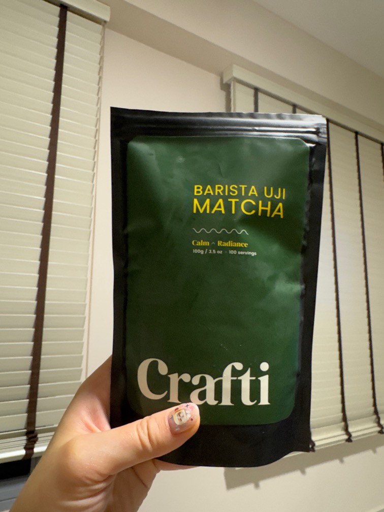 Crafti matcha powder 95g, Food & Drinks, Beverages on Carousell