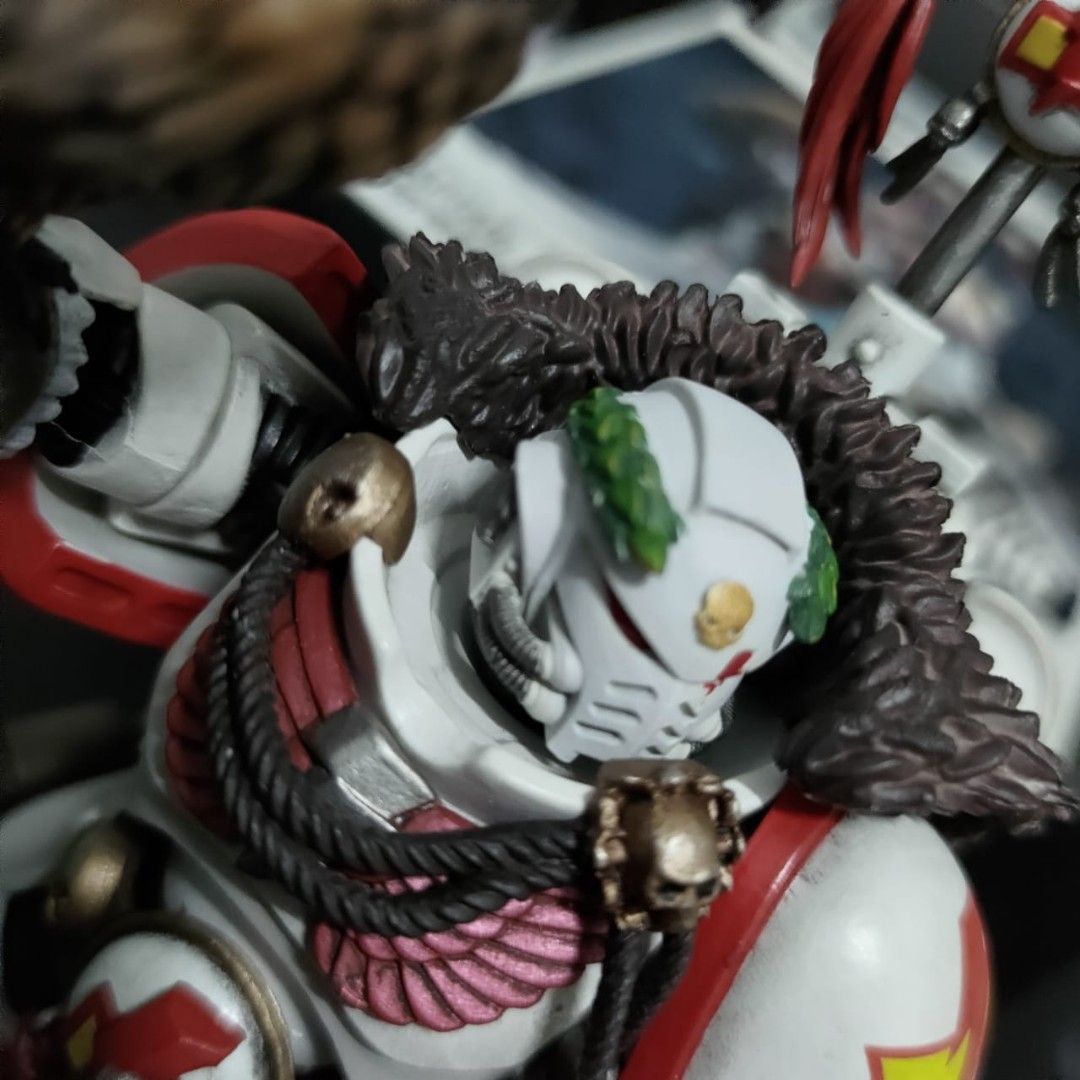 (Custom made) Joytoy White Scar Captain Korsarro Khan Helmet warhammer ...