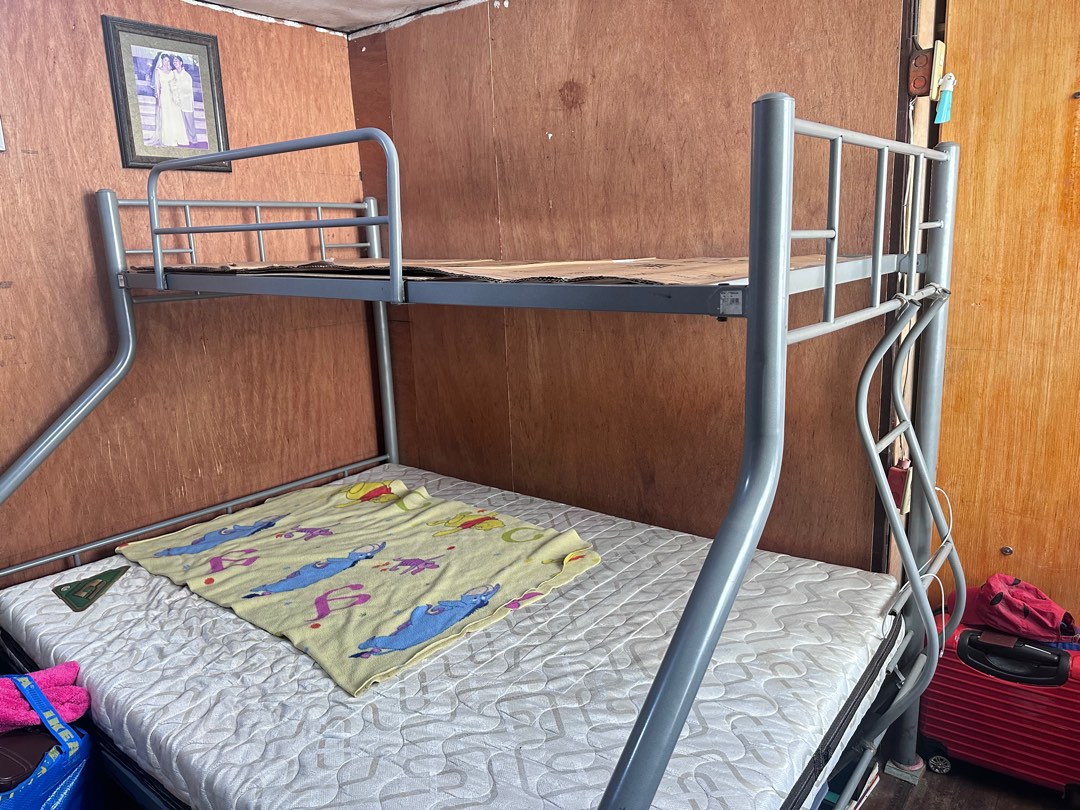 Double deck, Furniture & Home Living, Furniture, Bed Frames & Mattresses on Carousell
