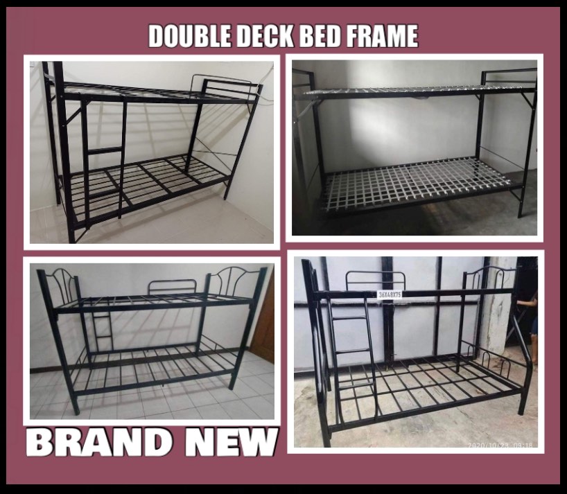 Double deck bed frame, Furniture & Home Living, Furniture, Bed Frames & Mattresses on Carousell