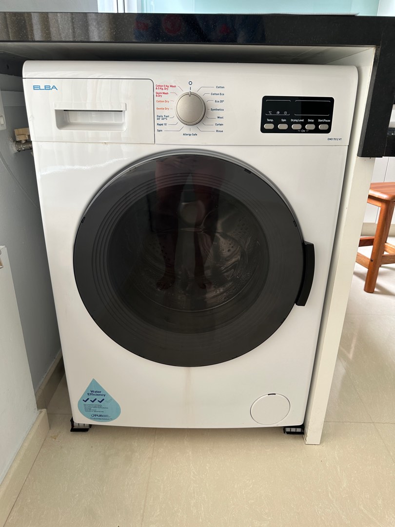 Elba EWD 7512 vt Washer Dryer, TV & Home Appliances, Washing Machines ...