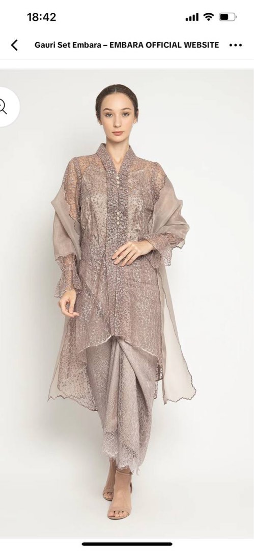 Embara Gauri Set, Women's Fashion, Muslimah Fashion, Baju Kurung & sets ...