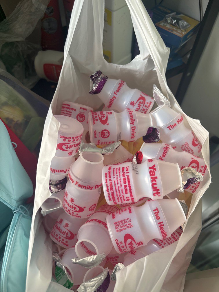 Empty Yakult bottles, Babies & Kids, Infant Playtime on Carousell