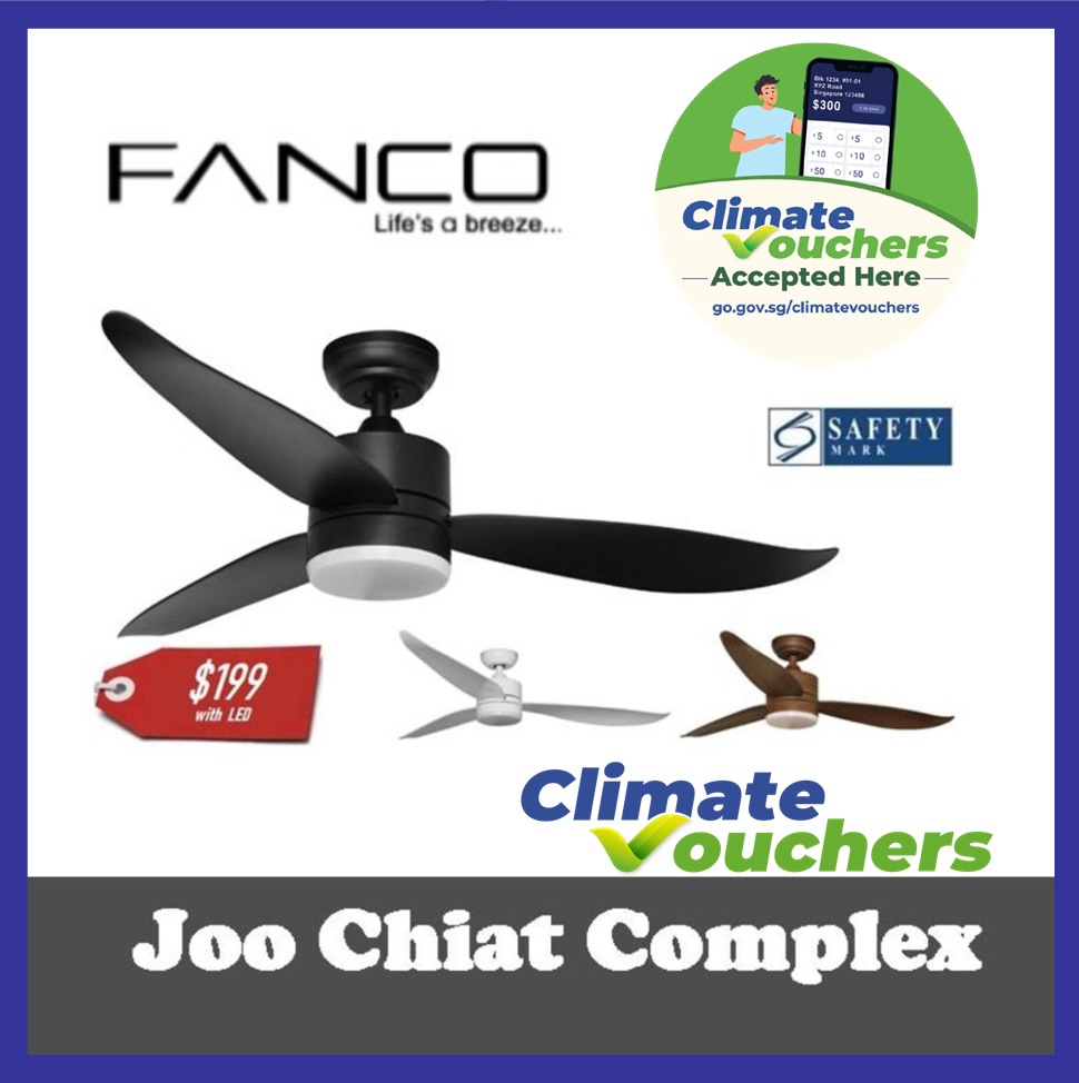 Fanco F-Star Ceiling Fan with Light DC Motor - Redeem NEA Climate ...