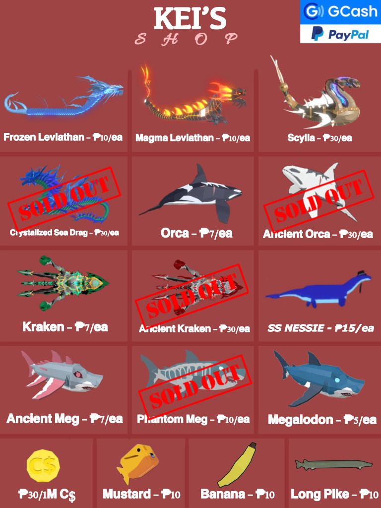 Fisch, Video Gaming, Gaming Accessories, In-Game Products on Carousell