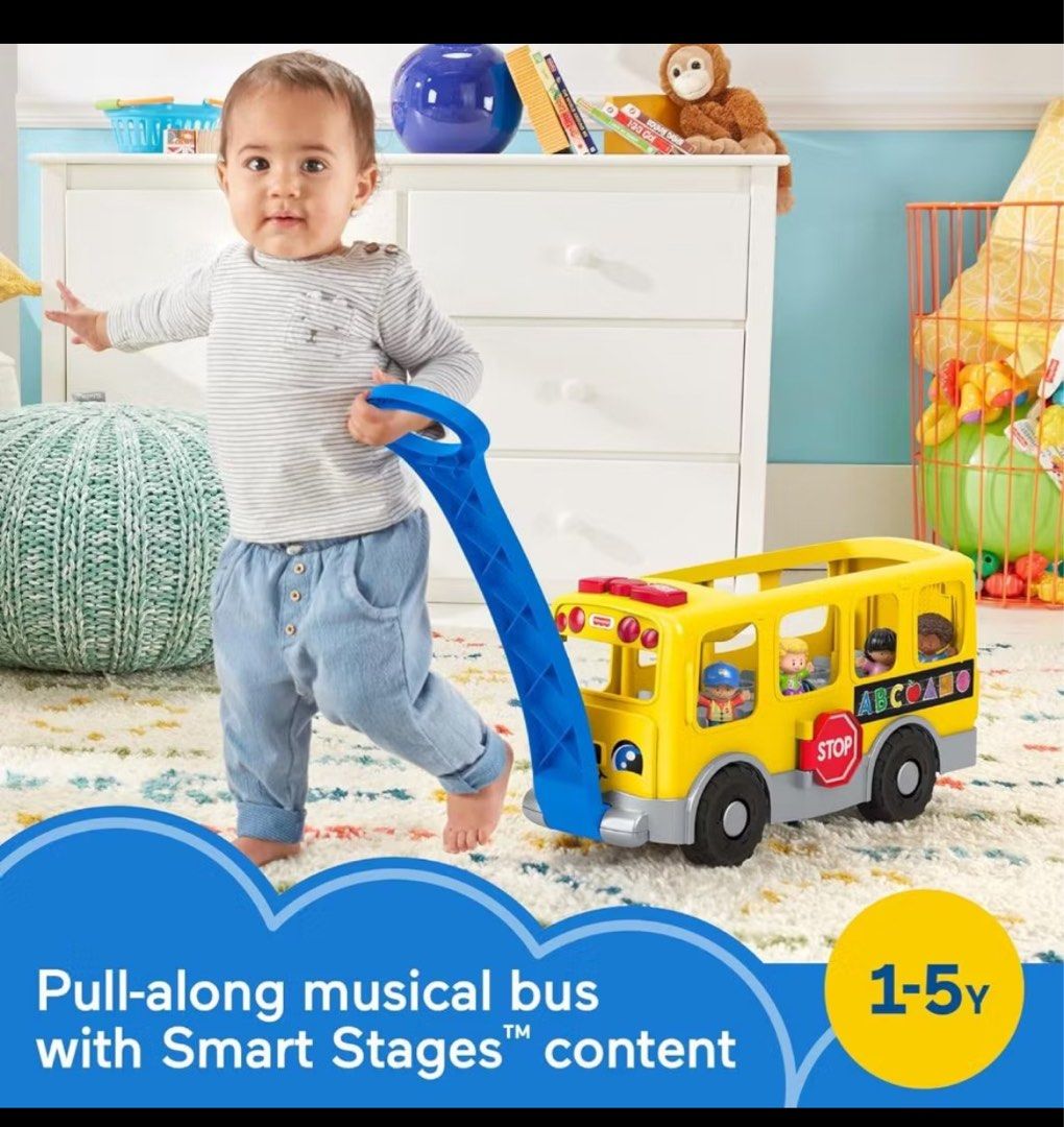 Fisher Price Little People Big Yellow School Bus, Hobbies & Toys, Toys ...