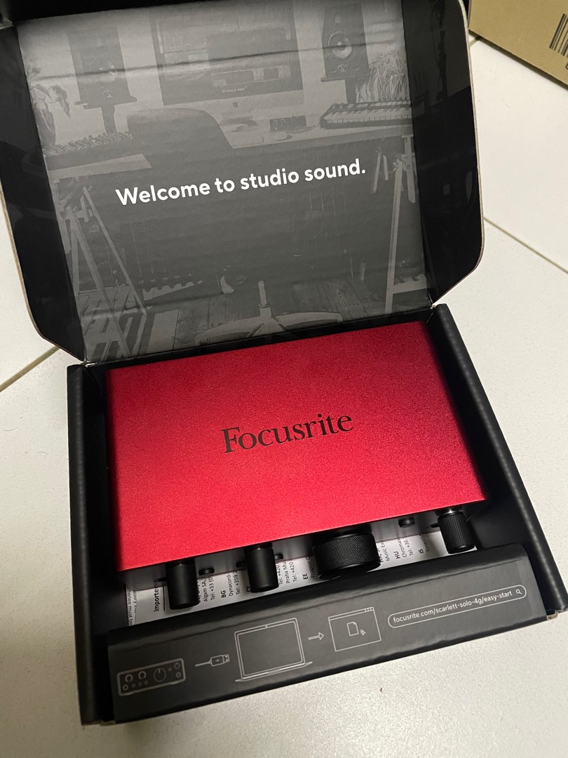 Focusrite Scarlet Solo 4th Gen, Audio, Other Audio Equipment on Carousell