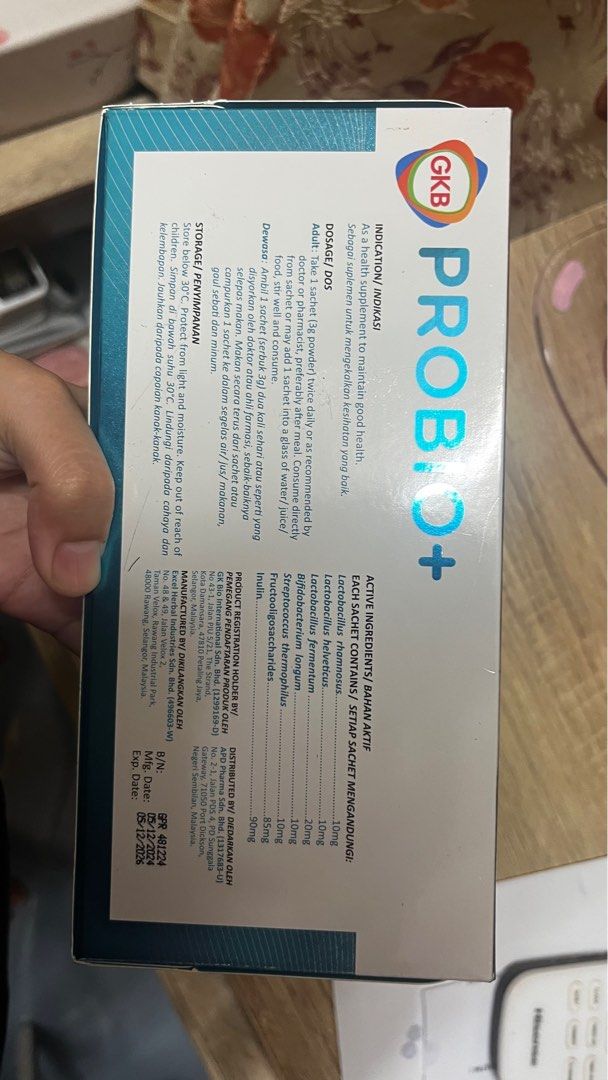 GKB Lactobacillus Plantarum GKM3 200mg & GKB Probio+ (Probiotics ...