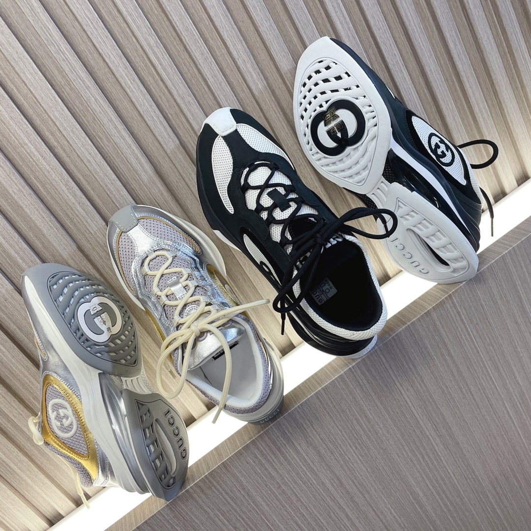 GUCCI Couple's Chunky Sneakers., Women's Fashion, Footwear, Shoe ...