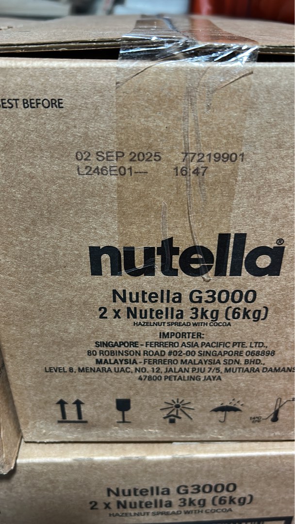Halal Nutella 3kg Pail, Food & Drinks, Packaged & Instant Food on Carousell