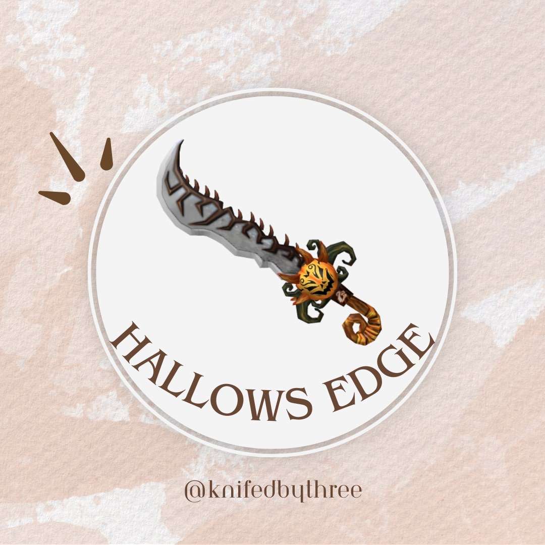 HALLOWS EDGE ROBLOX MM2, Video Gaming, Gaming Accessories, In-Game ...