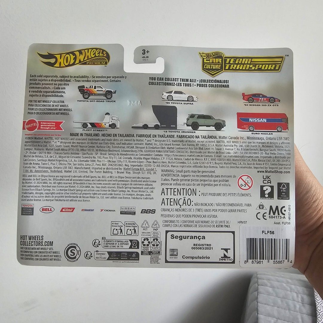 Hotwheels Premium Team Transport '89 Toyota Supra & '18 4Runner with ...