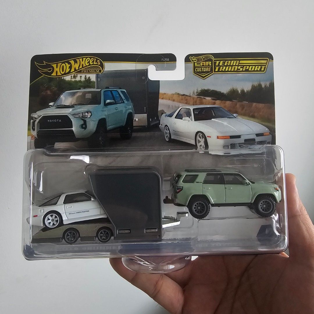 Hotwheels Premium Team Transport '89 Toyota Supra & '18 4Runner with ...