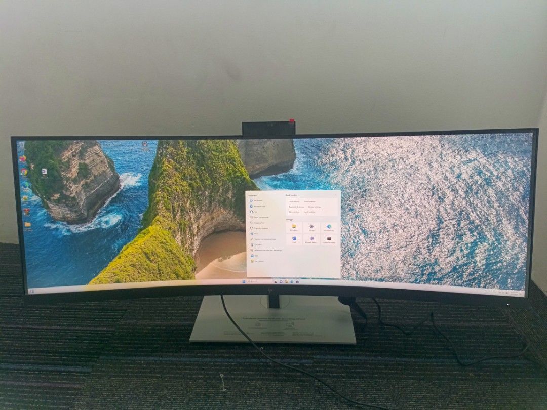 HP 43" Curved Ultrawide Monitor #Model- HP S430c #Reverse USB type-C ...