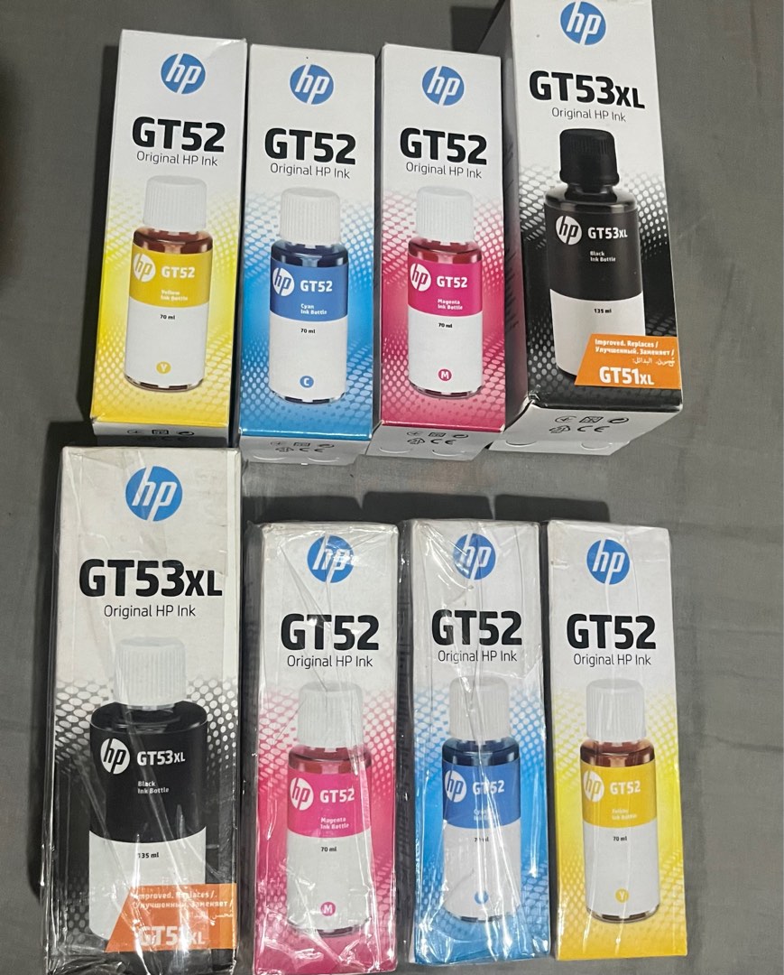 HP ORIGINAL INK GT 52 and GT 53xl, Computers & Tech, Printers, Scanners ...
