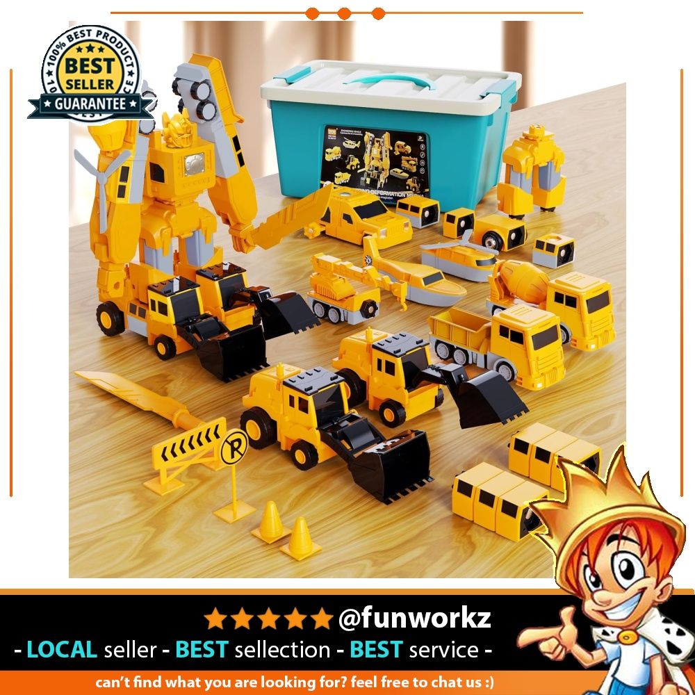 ID Gerilla Magnetic Transform Engineering Car Assembled Toys for Boys ...