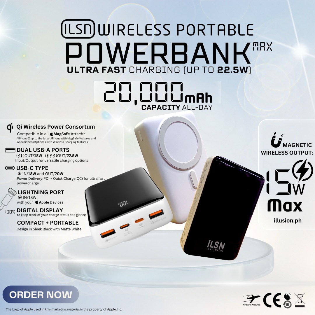 ILSN WIRELESS MAGNETIC PORTABLE POWERBANK MAX, Mobile Phones & Gadgets ...