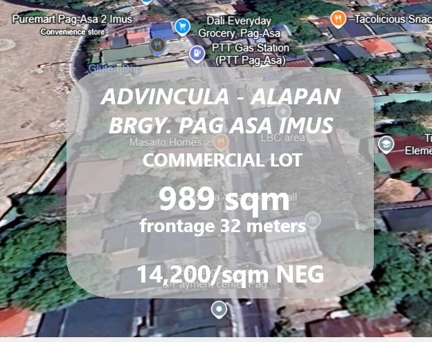 Imus Advincula Alapan Pag Asa Commercial Lot for Convenience/Grocery ...