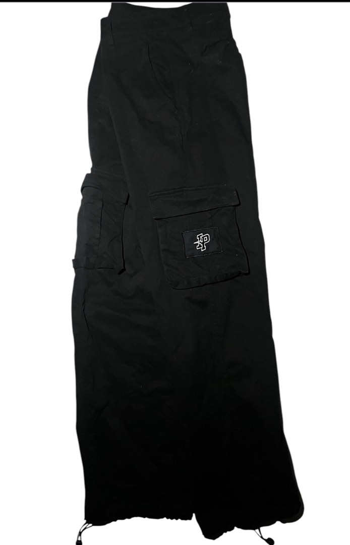 Inaka power cargo pants black, Women's Fashion, Activewear on Carousell