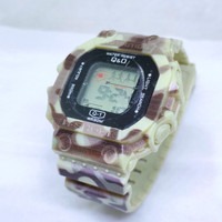 Jam tangan sport digital QnQ R Shock Q1 vintage QQ NOS camo loreng ...