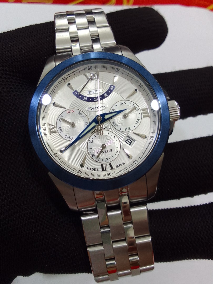 Kentex Automatic Watch "ESPY" with Power Reserve Indicator + Triple ...